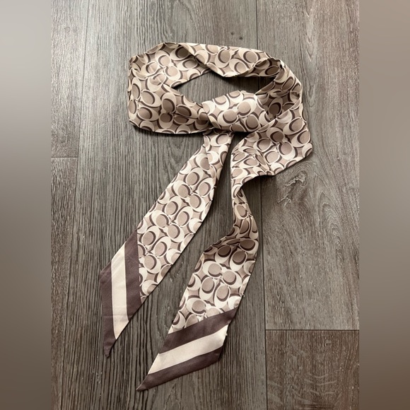 Coach | Accessories | Coach Silk Twilly Scarf | Poshmark